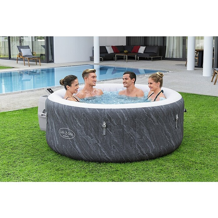 Bestway Lay-Z-Spa Opblaasbare jacuzzi Boracay (Ø x h: 180 x 66 cm ...