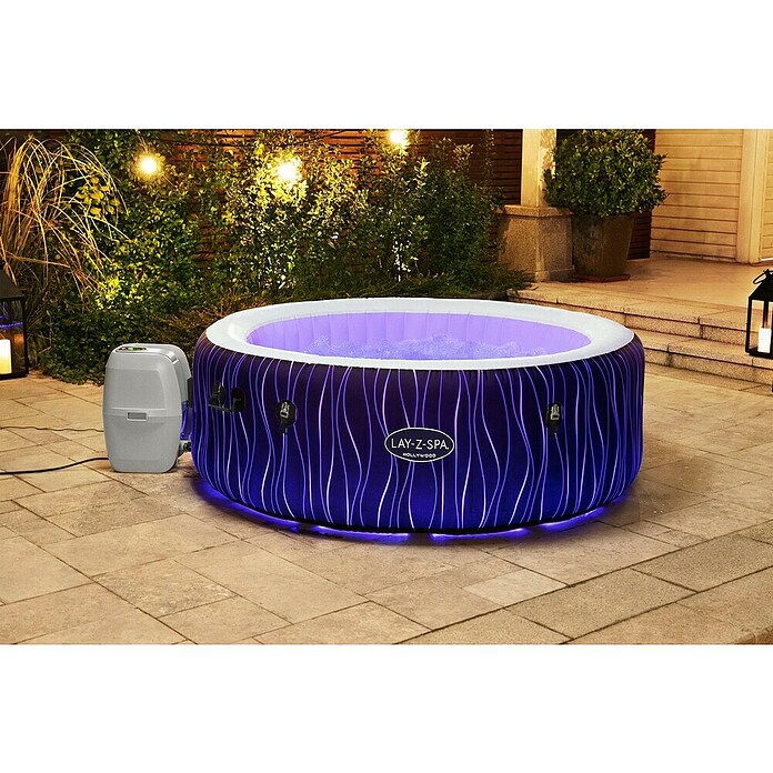Bestway Lay-Z-Spa Opblaasbare jacuzzi Hollywood (Ø x h: 196 x 66 cm ...