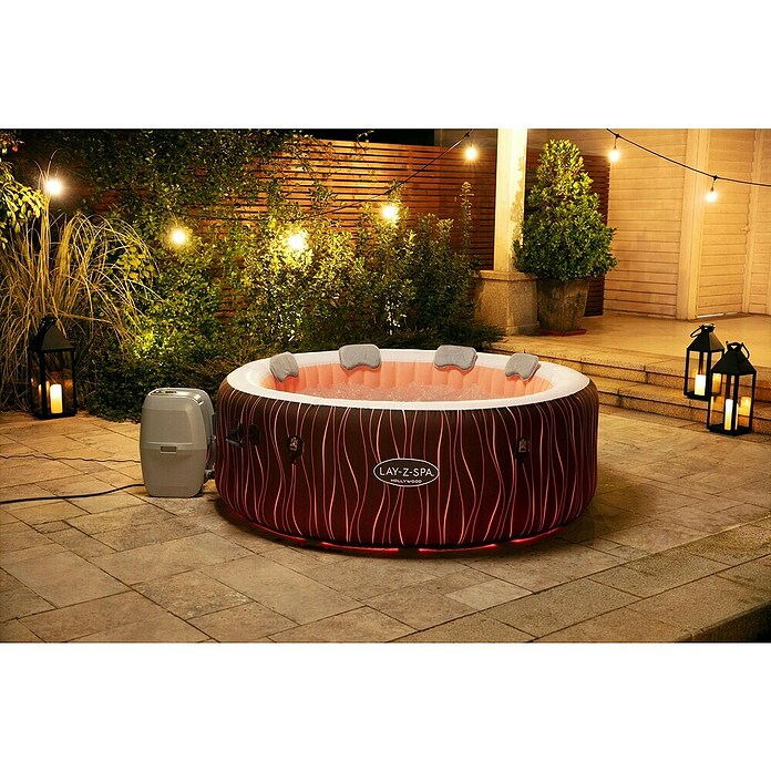 Bestway Lay-Z-Spa Opblaasbare jacuzzi Hollywood (Ø x h: 196 x 66 cm ...