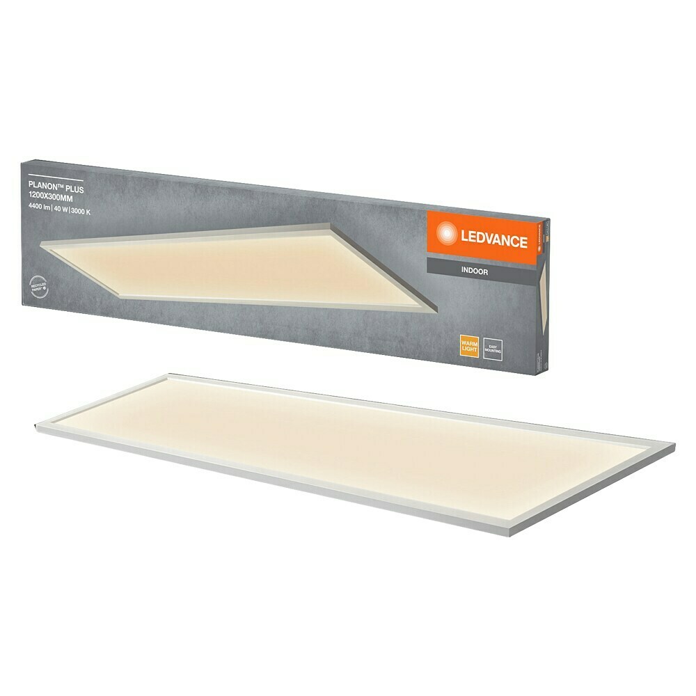 Ledvance LED-Panel Planon Plus - L x B x H: 119,5 x 29,5 x 5 cm, Weiß ...
