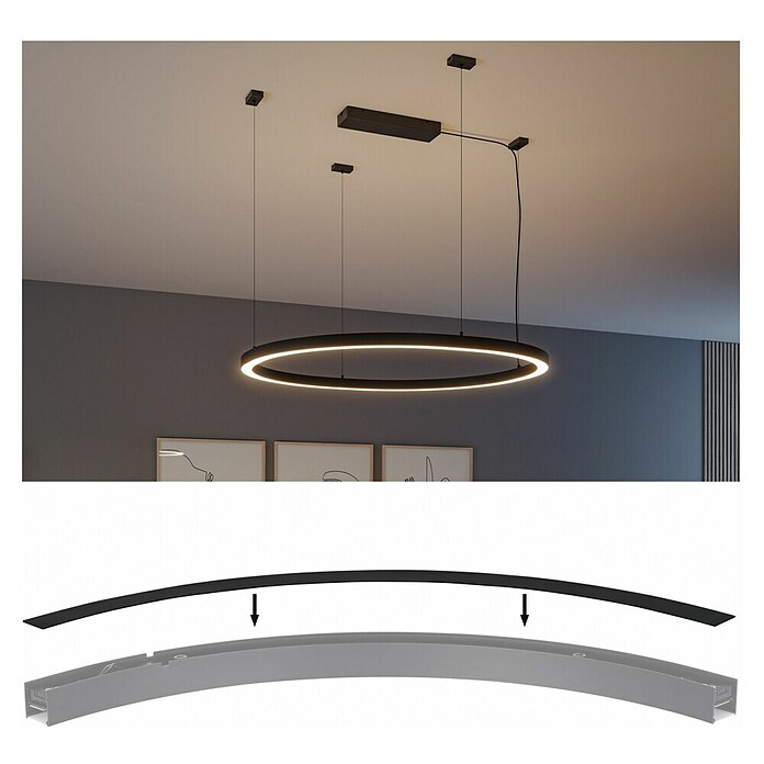 Paulmann Linion Abdeckung Kurve (L x B x H: 3,6 x 78,6 x 0,1 cm ...