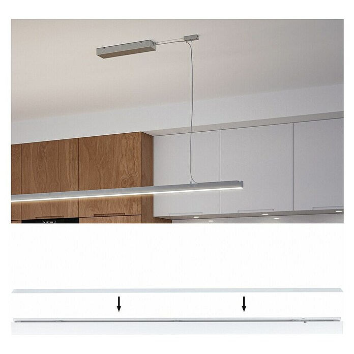 Paulmann Linion Abdeckung Gerade (L x B x H: 3,6 x 100 x 0,1 cm, Weiß ...