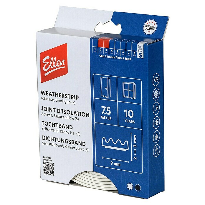 Tochtband (Wit, Lengte: 7,5 m) | BAUHAUS