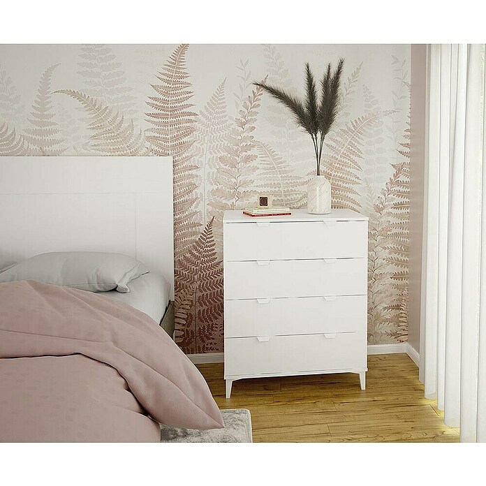 Meka Block Cómoda K-914 (L x An x Al: 48 x 80 x 98,1 cm, Blanco poro ...