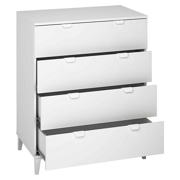 Meka Block Cómoda K-914 (L x An x Al: 48 x 80 x 98,1 cm, Blanco poro ...