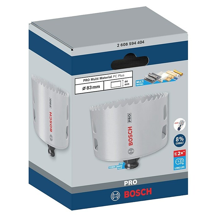 Bosch Sierra de corona BiM Progressor (Diámetro: 83 mm, HSS bimetálico) | BAUHAUS