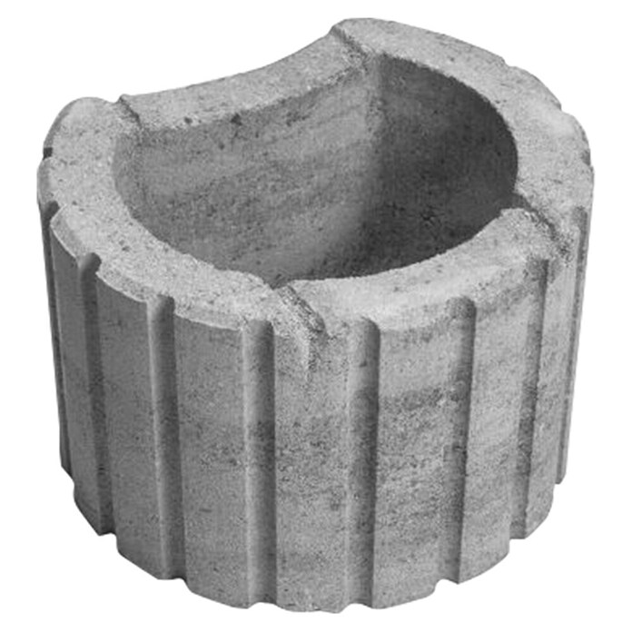 Seesteiner Pflanzstein Minipflanzring (Grau/Anthrazit, Ø x H: 30 x 20 ...