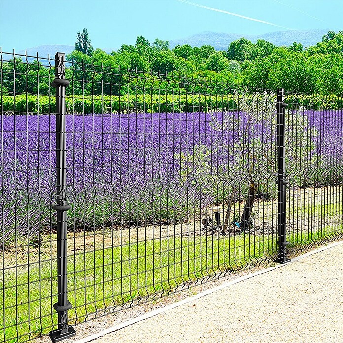 Panel de malla Eco Plus en kit (2 x 1,5 m, Gris, 8 pzs.) | BAUHAUS