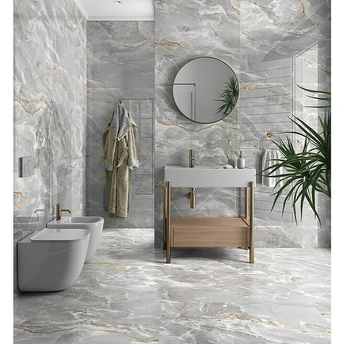 Halcón Stenska ploščica Fame Grey Brillo (90 x 30 cm, Sijaj) | 4273 ...