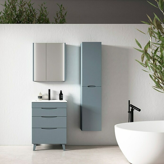 Mueble de lavabo Turia (L x An x Al: 45 x 60 x 85 cm, Azul) | BAUHAUS