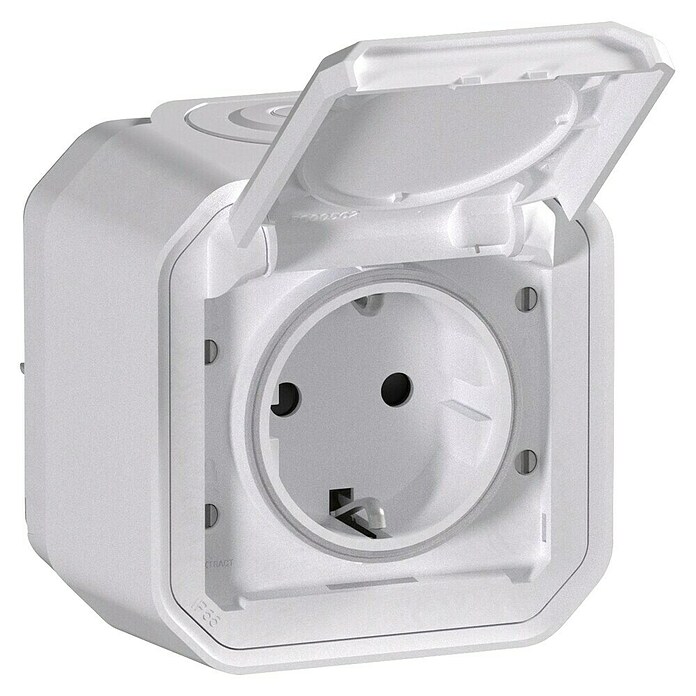 Legrand Schutzkontaktsteckdose Plexo New (Ultraweiß, 250 V, 16 A, Schrauben, 1-fach) | BAUHAUS