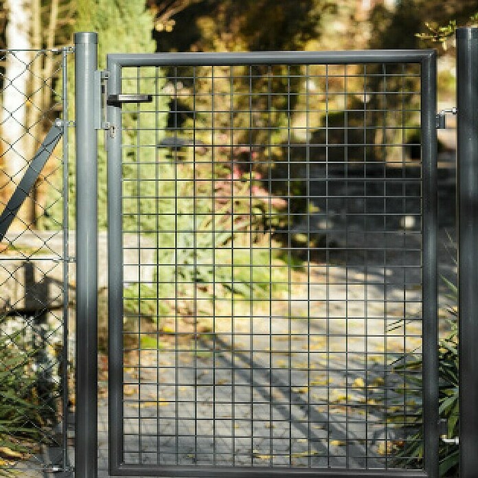 H+S Zauntechnik Gartentor Elite (B x H: 1,06 m x 1,5 mm, RAL 7016 ...