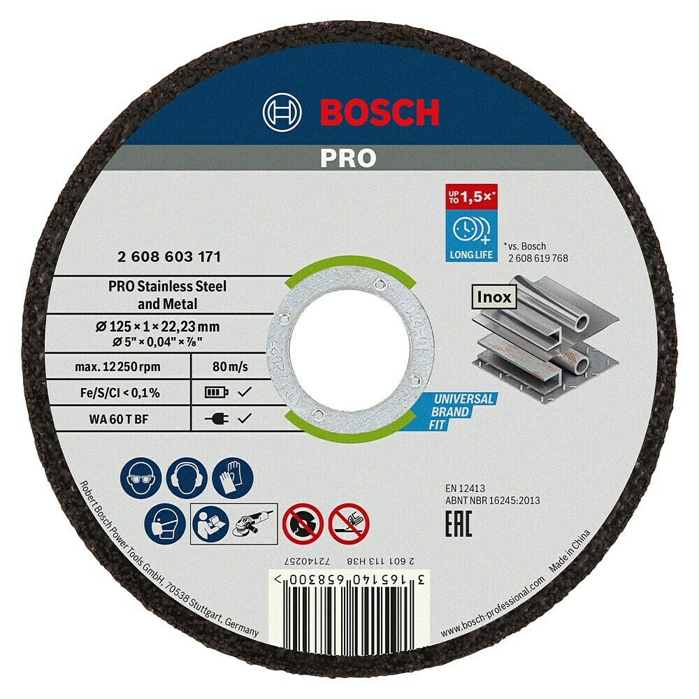 Bosch Professional Trennscheibe Standard for Inox Rapido - Durchmesser ...
