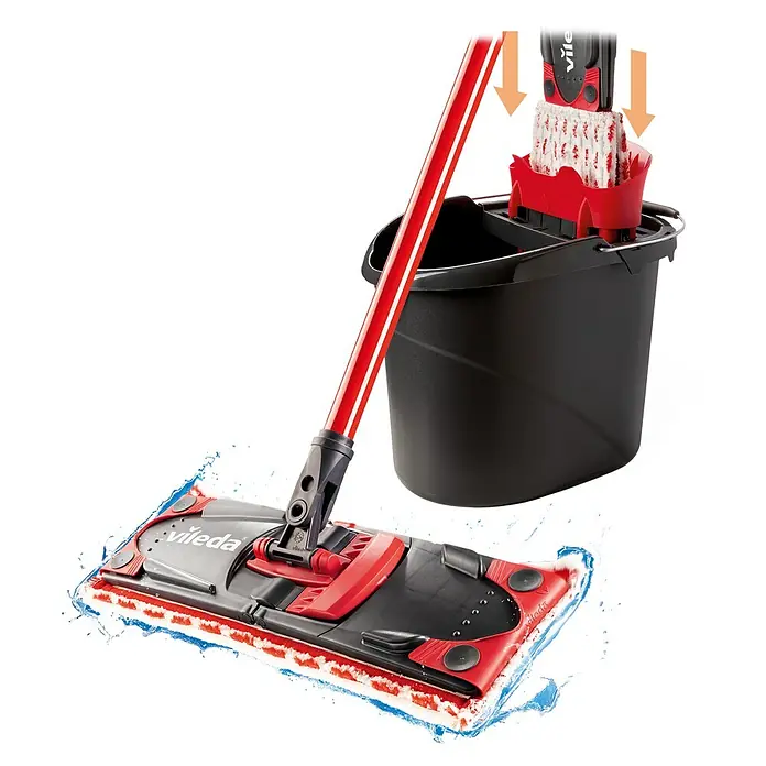 Vileda Ultramax Reinigungssystem & Eimer 2in1 Box Plus Dr. Beckmann ...