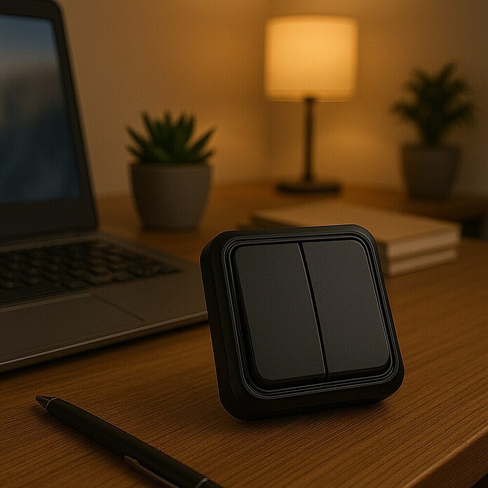 Fontini BF-18 Interruptor/Conmutador doble (Grafito, Plástico, Ubicar ...