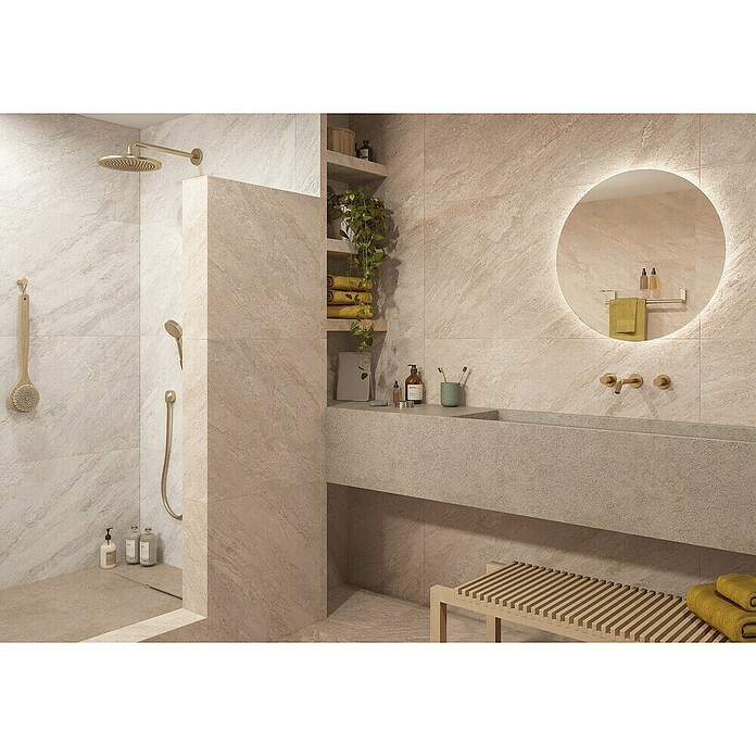 Halcón Podna pločica Quartz Stone Sand (60 x 120 cm, Mat) | BAUHAUS