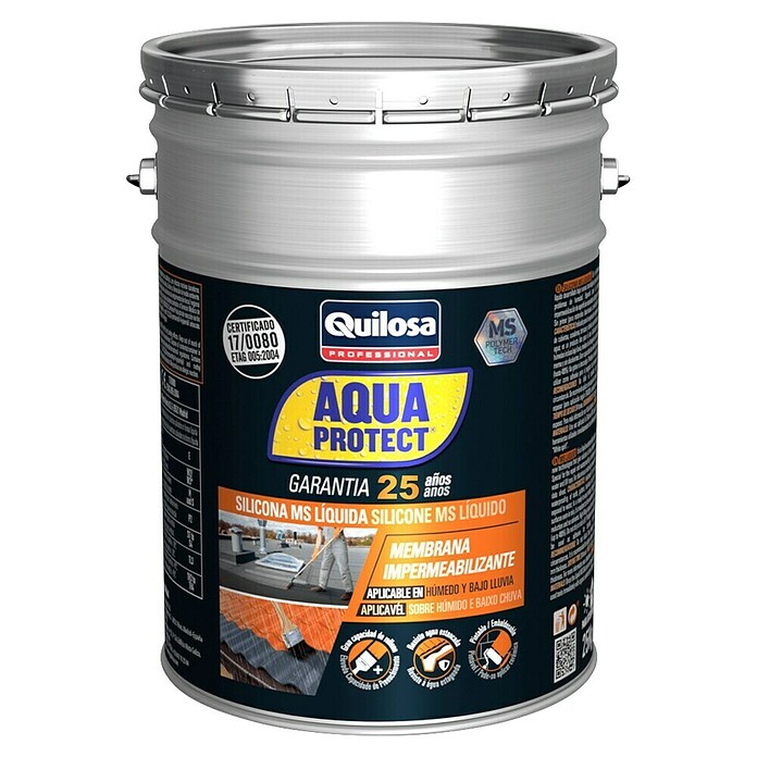 Quilosa Silicona líquida Aqua Protect (Gris, 5 kg) | BAUHAUS