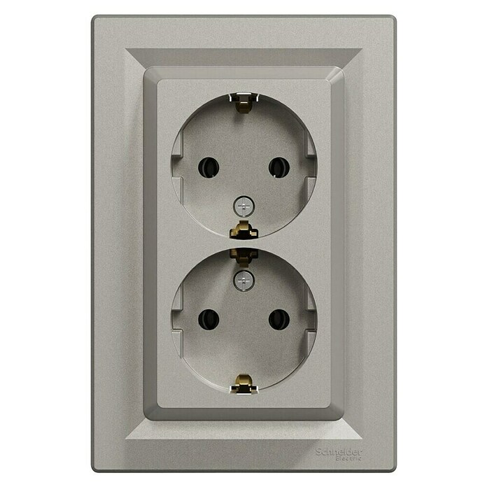 Schneider Electric Asfora Utičnica dvostruka (Bronca, Plastika ...