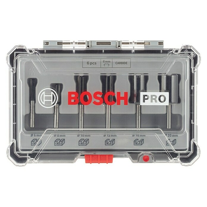 Bosch Set rezkarjev PRO (Premer stebla svedra: 6 mm, 6 -del.) | 2547 ...