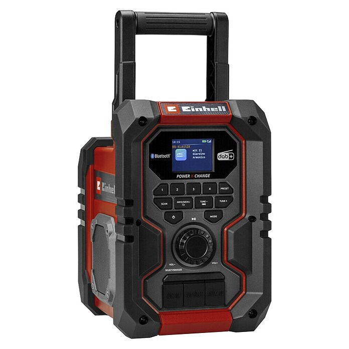 Einhell Power X-Change 18V Akku-Baustellenradio TE-CR 18 Li DAB+/FM/BT ...