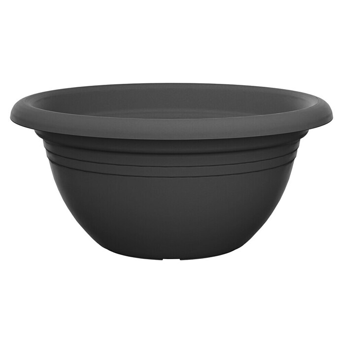 Elho Pflanzschale rund Florus Mediterran (Kunststoff, Anthrazit, Ø x H ...