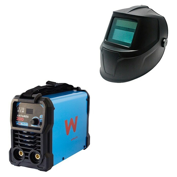 Awelco Equipo de soldadura Inverter Antares 200 + pantalla automática ...