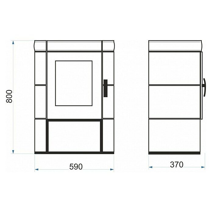Domofire Kamin na drva Caorle II (6 kW, Kapacitet grijanja prostorije ...