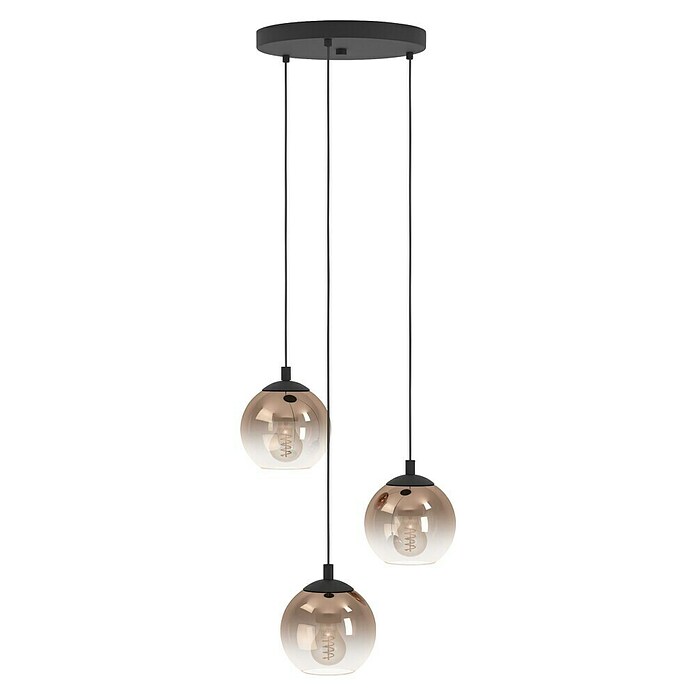 Eglo Hanglamp ARISCANI 1 (60 W, l x b x h: 42,5 x 42,5 x 110 cm, Koper ...