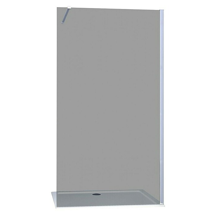 Sanotechnik Tuš stena Walk-in (Š x V: 148 mm x 200 cm, Temno steklo ...