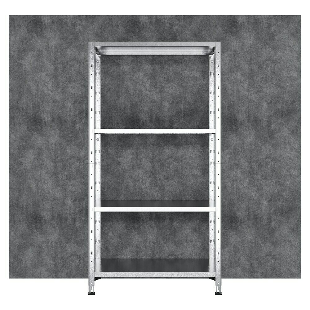 Regalux Metallregal - H x B x T: 160 x 84 x 30 cm, Traglast pro Boden ...