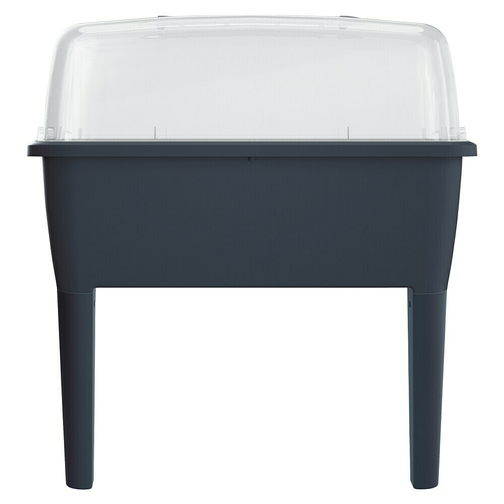 Hochbeet Respana Planter Set - 38,7 x 77 x 82 cm, Kunststoff, Anthrazit ...
