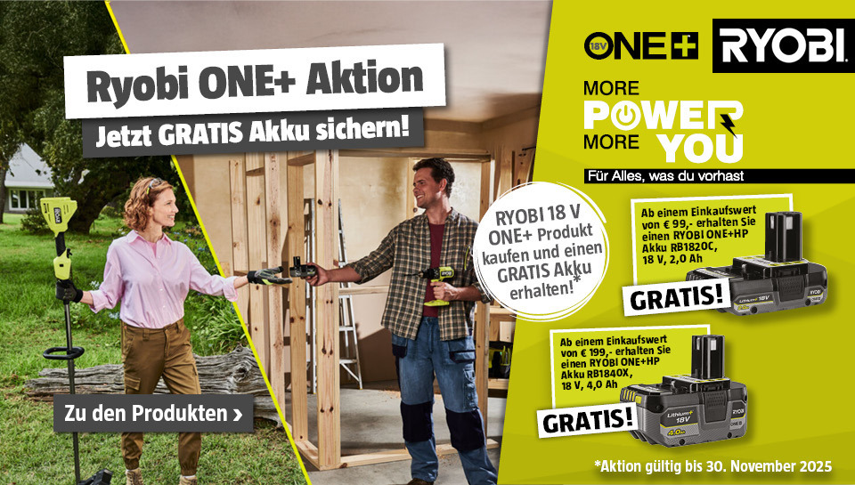 Verwunderlich Ryobi Akku Aktion Ebenbild