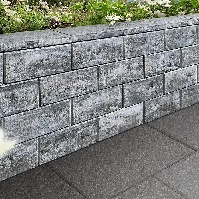 Diephaus Mauerstein Lima - 40 x 20 x 20 cm, Graphit, Beton online ...