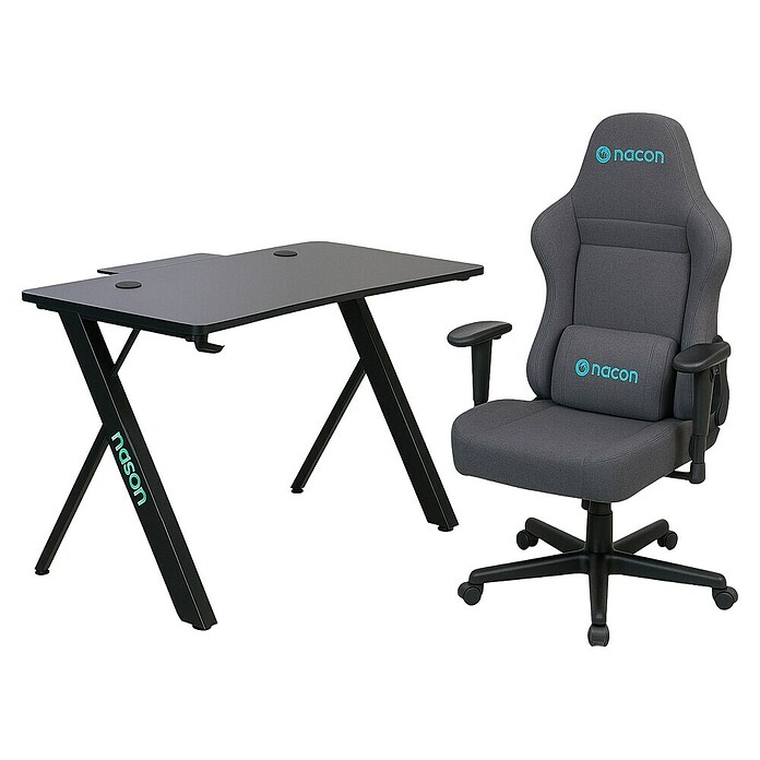 Nacon Mesa de escritorio PCGD-RGB y silla PCCH-380 (Para Gamers, 2 pzs ...