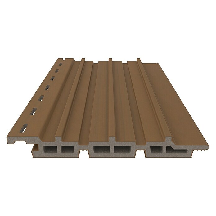 b!design Panel de pared alistonado (Teca, Madera, 300 cm x 17,5 cm x 2 ...