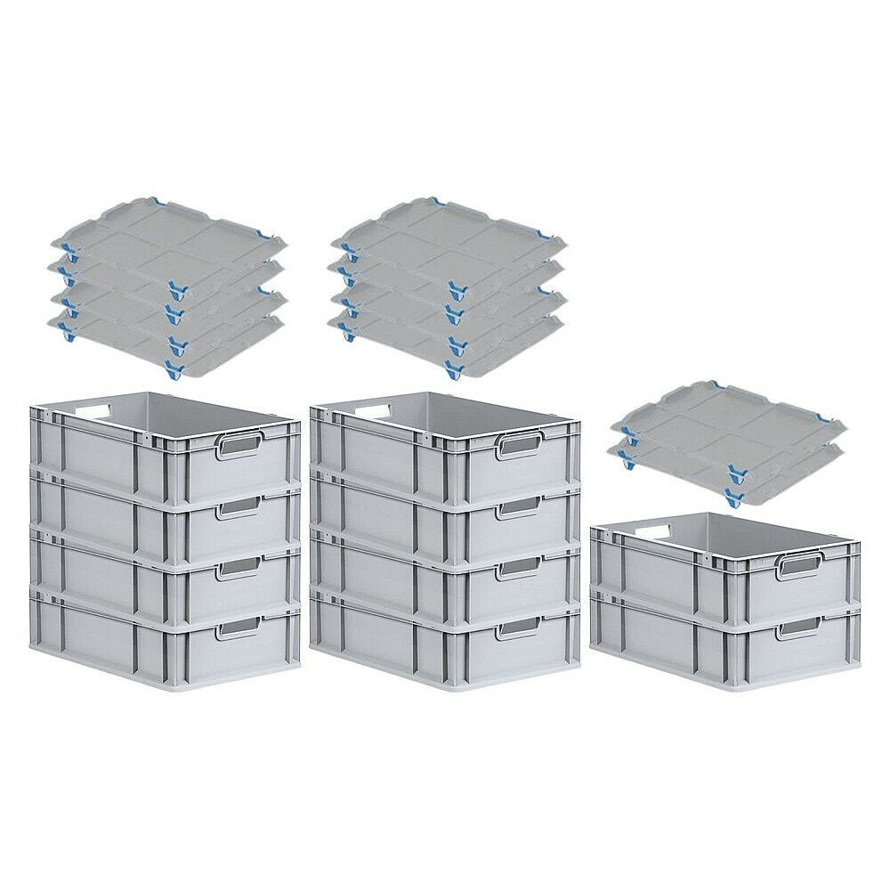 Proregal Euroboxen-Set 10x Eurobox NextGen Economy mit Auflagedeckel ...