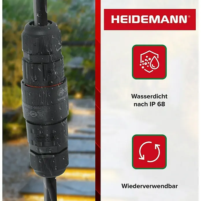 Heidemann Iso Flex Kabelverbinder steckbar 3-polig