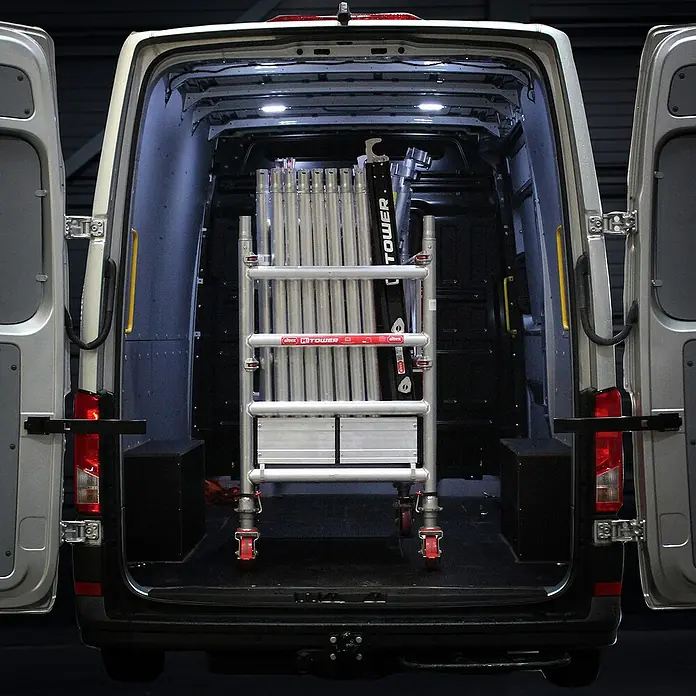 Altrex Rollgerüst MiTower 1-Personen-Gerüst Aluminium mit Holz ...