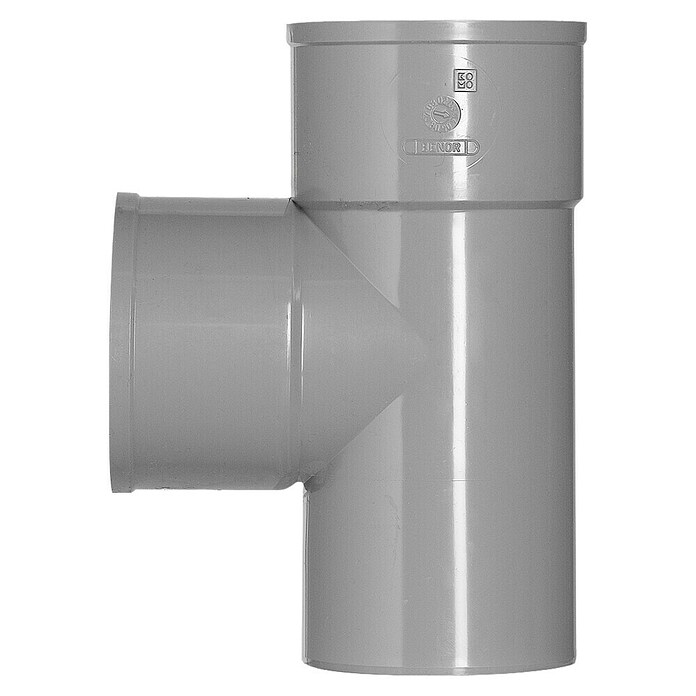 Martens Pvc-T-stuk 2 x LM 90 (Pvc, 50 mm, 90 °, Grijs) | BAUHAUS