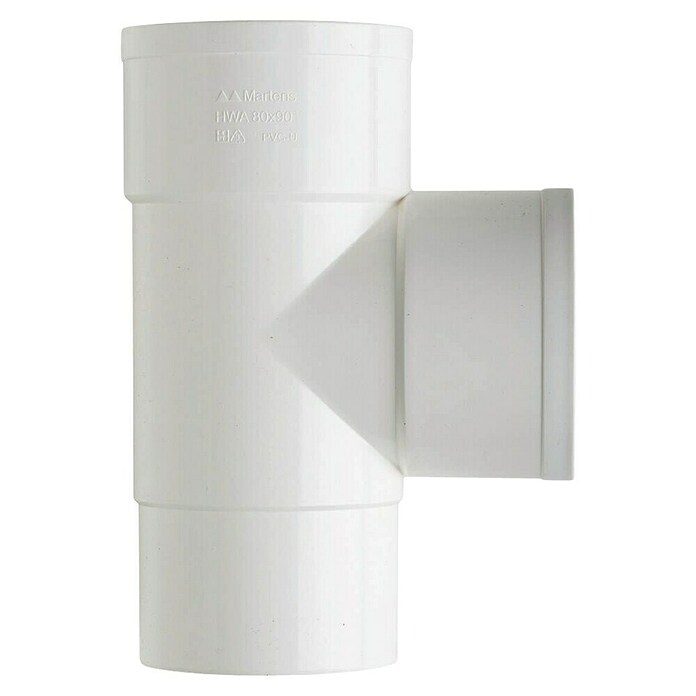 Martens Pvc-T-stuk (Pvc, 80 mm, Wit, 87 °) | BAUHAUS