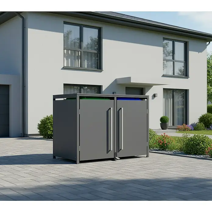 Westmann Mülltonnenbox Pedura inkl. Fußpedal
