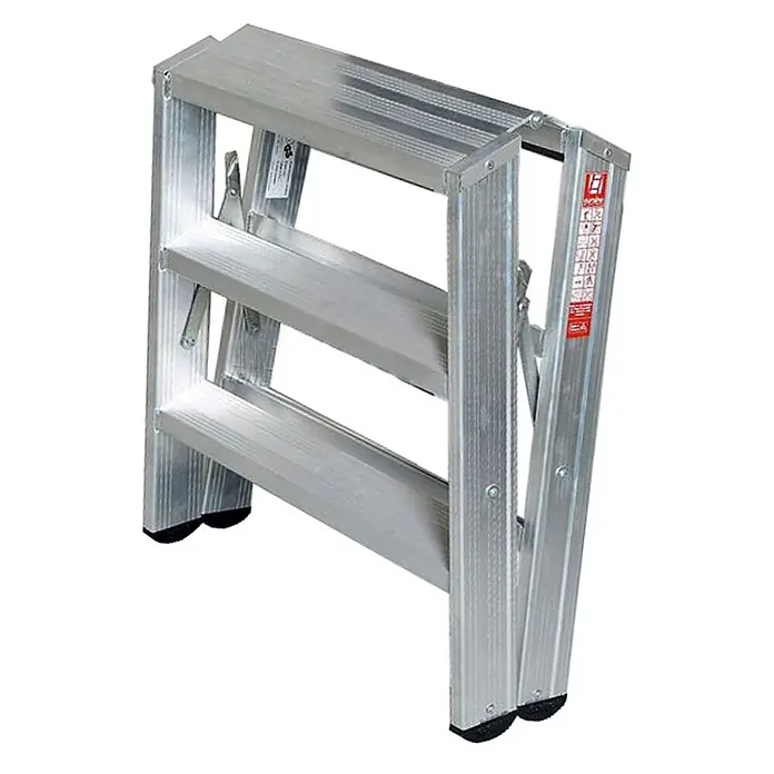 Euroline Stehleiter Premium 30581 Stufenstehleiter breit 2x2 Stufen ...