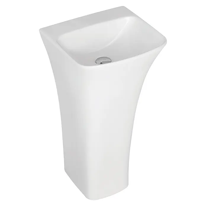 Sanicomfort Opia Waschtisch - 41 x 38 cm, Ohne Spezialglasur, Hahnloch ...