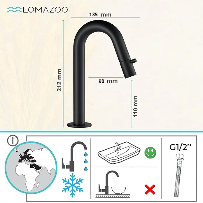 LOMAZOO Waschtischarmatur LMZ-VICHY online kaufen bei BAUHAUS