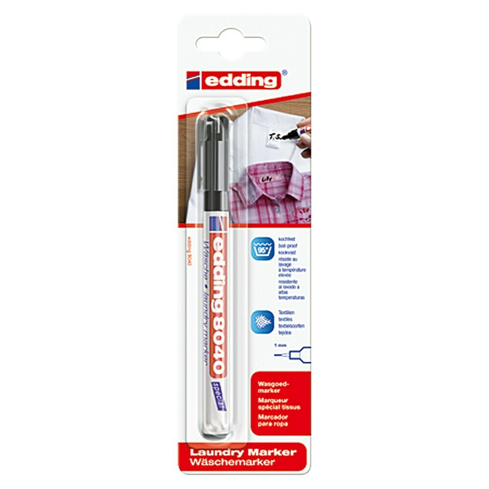 Edding Wäschemarker 8040 - Strichstärke: 1 mm, Schwarz online kaufen ...