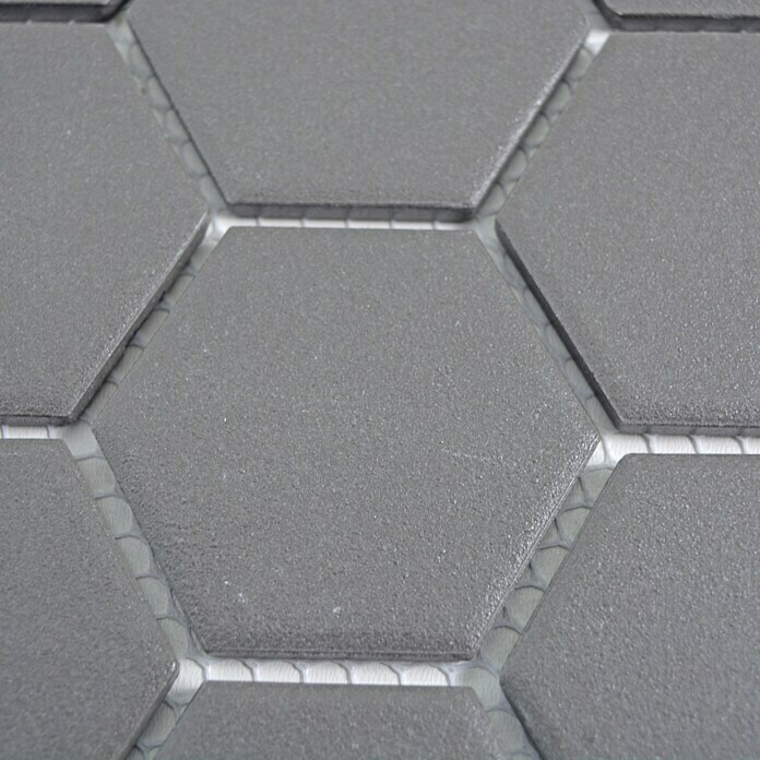 Mozaïektegel Zeskant Uni CU HX137 (32,5 x 28,1 cm, Donkerbeige, Mat ...
