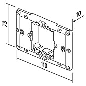 TEM Čatež Nosač za utičnice i prekidače Modul, centralni (Bijele boje ...