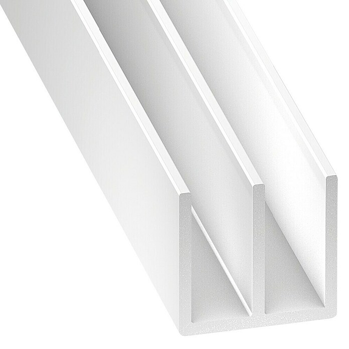 Kantoflex U-Profil (L x B x H: 2 000 x 13 x 12 mm, PVC, Unbehandelt ...