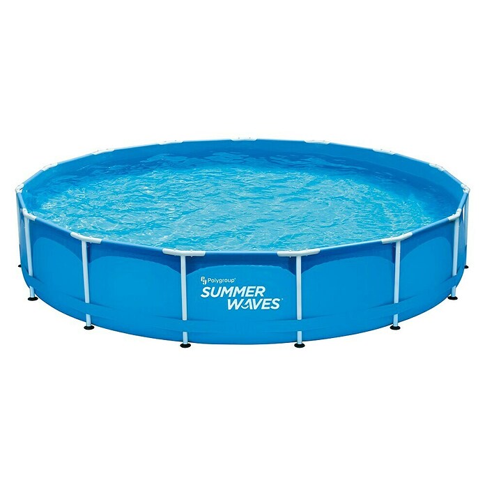 Frame-Pool Summer Waves Active (Ø x H: 366 x 91 cm, Blau, 8 366 l ...