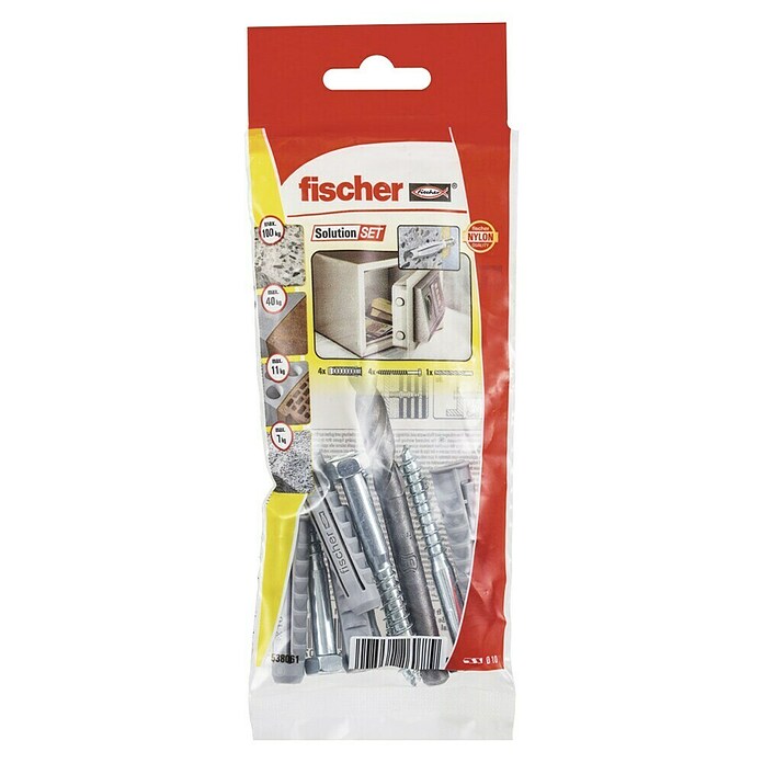 Fischer Bevestigingsset Set Locker B NV (Materiaal plug: Nylon ...